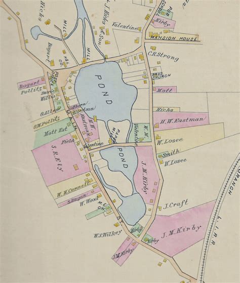 an amazing 1891 map of the village of roslyn including property owners