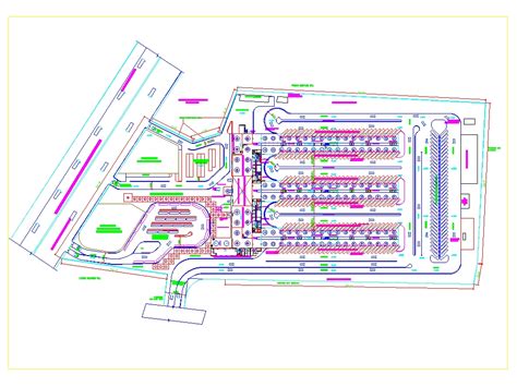 Bus Terminal In Autocad Download Cad Free 44377 Kb Bibliocad