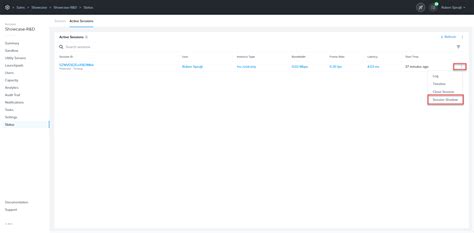 session shadowing dizzion documentation