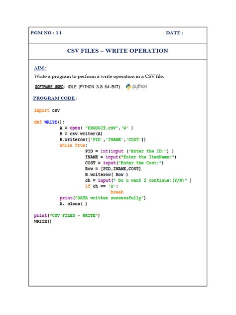 Csv Files Pdf