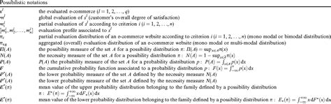 Table 1 From A Possibilistic Valued Multi Criteria Decision Making Support For Marketing