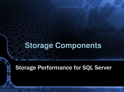 PPT Storage Performance For SQL Server PowerPoint Presentation Free Download ID 374829