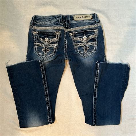 Rock Revival ‘celine 2000s Style Flared Bedazzled Bootcut Low Rise