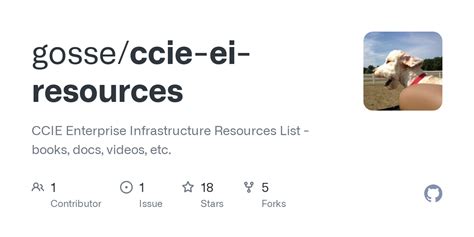 Github Gosse Ccie Ei Resources Ccie Enterprise Infrastructure Resources List Books Docs