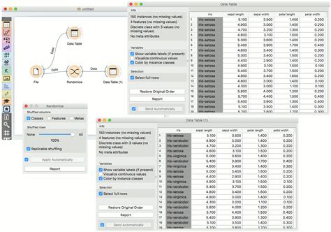 Orange Data Mining Randomize