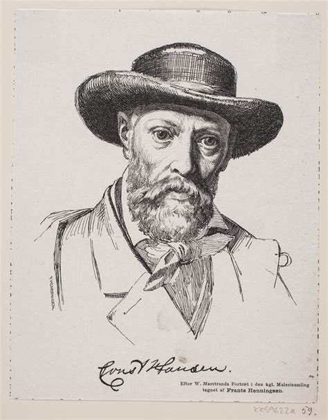 Portræt af Constantin Hansen, 1870 – 1879, F. Hendriksen, Frants ...