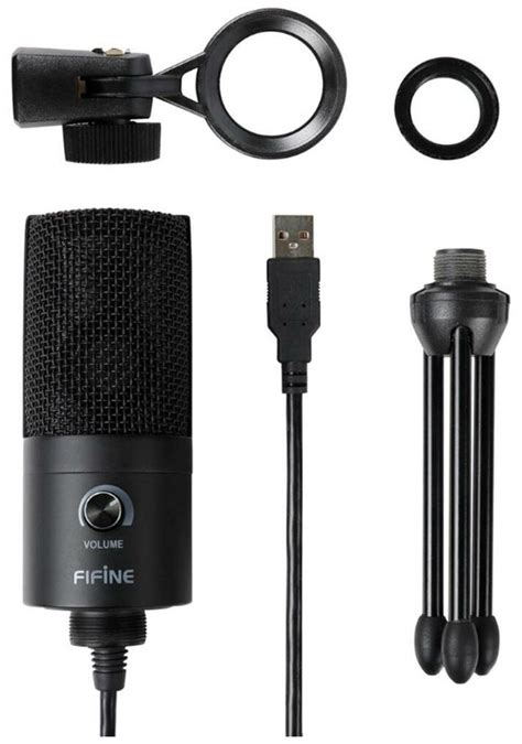 Конденсаторный студийный USB-микрофон FIFINE K669B (компьютерный ...