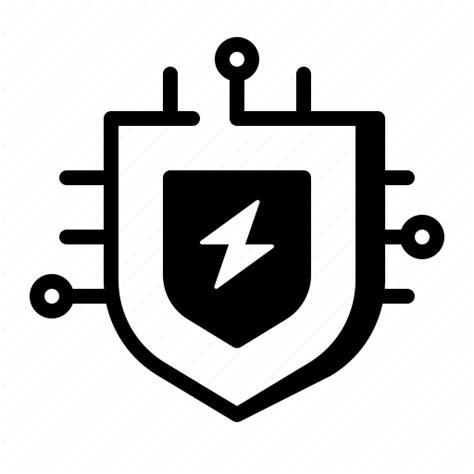 Microchip Shield Protection Motherboard Cpu Hardware Icon Download On Iconfinder
