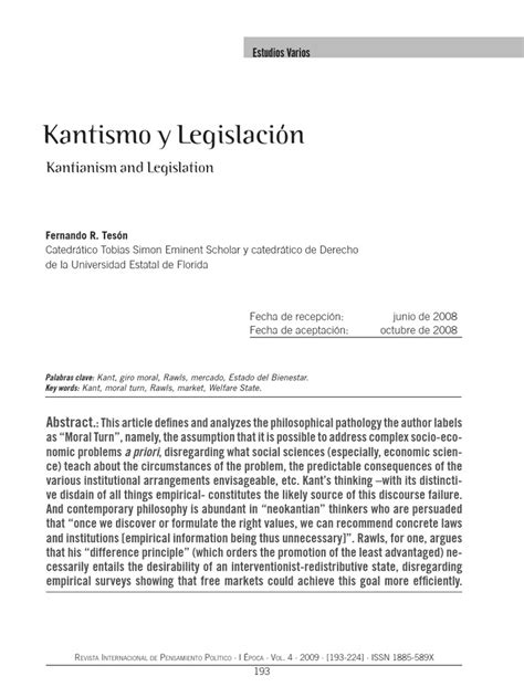 Terol Ripp04193224 Pdf Pdf Immanuel Kant Libertad