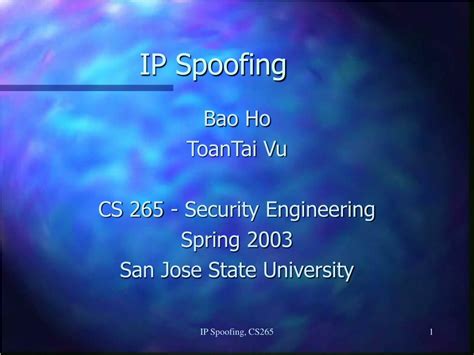 Ppt Ip Spoofing Powerpoint Presentation Free Download Id389961