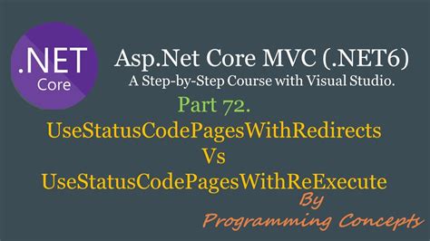 Part 72 Usestatuscodepageswithredirects Vs