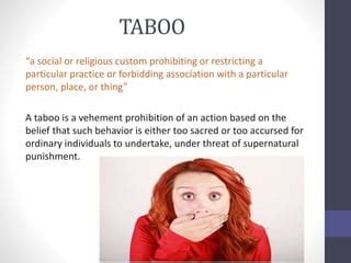 Stereotyping Taboo Attitudes And Values Pptx