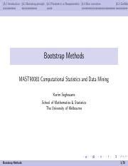 Understanding Bootstrap Methods In Statistics And Data Science Course Hero