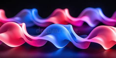 Vibrant Blue And Red Waveforms In A Lively And Energetic Dance