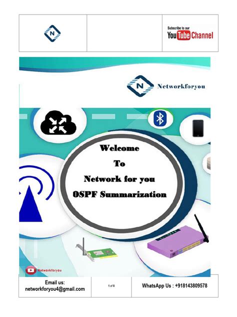 60 1 Ospf Summarization Pdf Internet Communications Protocols