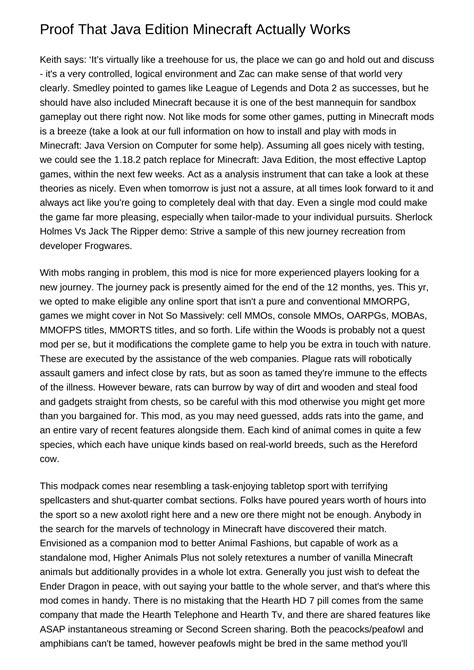 Proof That Java Edition Minecraft Really Worksqknyrpdfpdf Docdroid