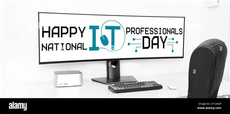 Banner For Happy National It Professionals Day With Programmers