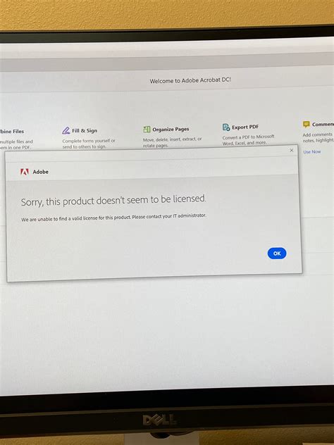 Solved Sorry This Product Doesn T Seem To Be Licensed Adobe Product Community