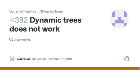 Dynamic Trees Does Not Work Issue Dynamictreesteam Dynamictrees Github