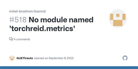 No Module Named Torchreidmetrics · Issue 518 · Mikel Brostrom