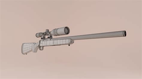 Airsoft Sniper Rifle Ssg10 A1 3d Model Cgtrader