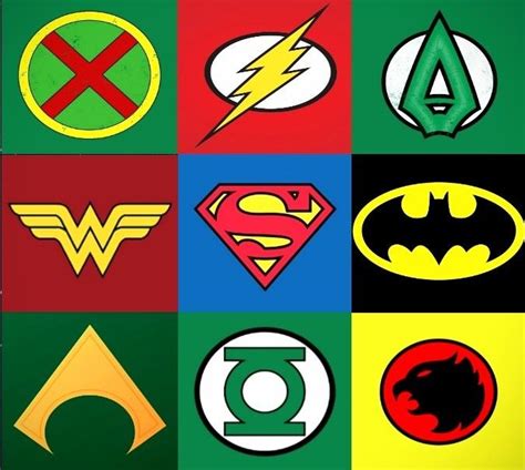 Logos Superheroes Dc Comics Logos Superheroes Superhéroes