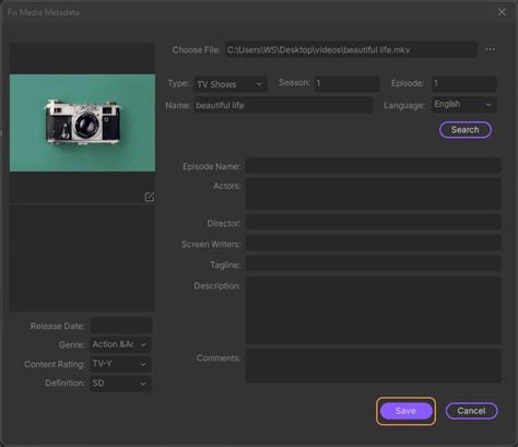 uniconverter guide fix video metadata