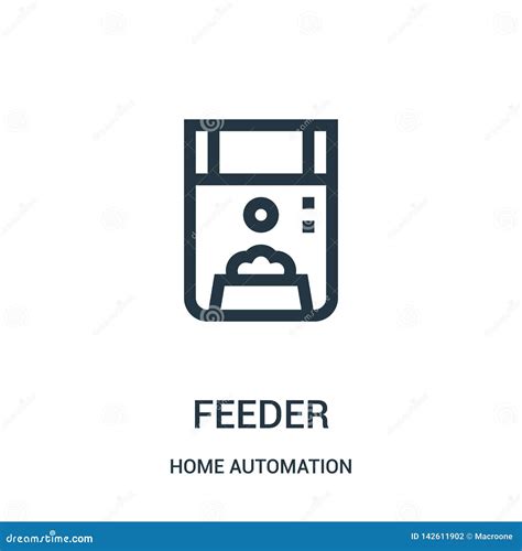 Feeder Icon Vector From Home Automation Collection Thin Line Feeder