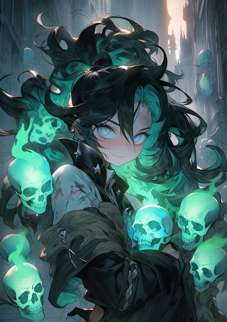 Premium Photo Girl With Skeleton