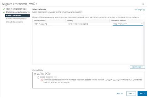 Vxrail Cannot Migrate Vm After Uninstalling The Nsx T Manager Dell