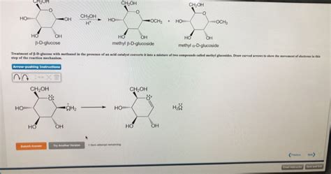 Solved Treatment Of B D Glucose With Methanol In The