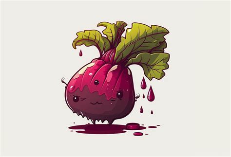 Beetroot Kawaii Graphic Graphic By Poster Boutique · Creative Fabrica