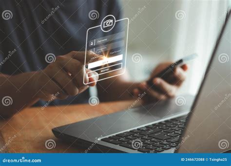 Cyber Security In Two Step Verification Login User Identification Information Security And