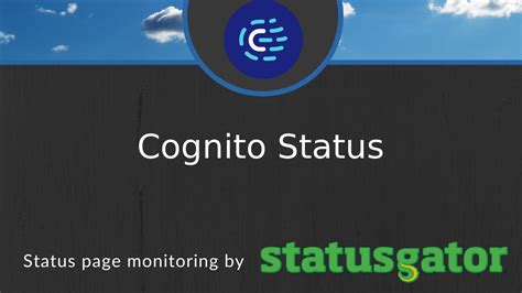 Cognito Dashboard Status Check If Cognito Dashboard Is Down Or Having An Outage StatusGator