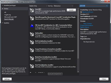 C What S The Dll Should I Use In Json Net Stack Overflow