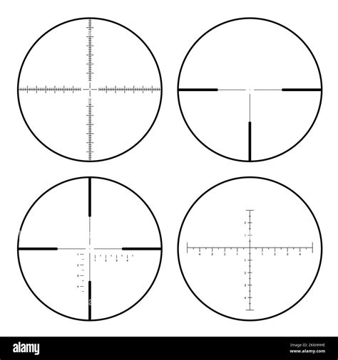 Optical Sight Sniper Scope Pov Overlay Measurement 45 Off