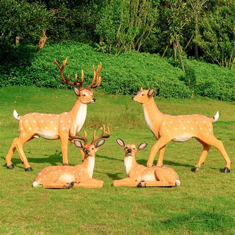 Deer Garden Statue Outdoor Yard Ornaments