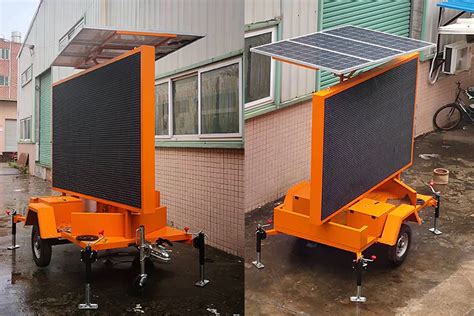 （pre Order Traffic Variable Message Sign Mobile Vms Sign Trailer Road Safety Product