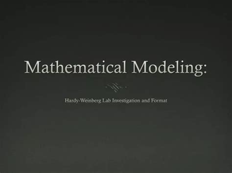 Ppt Mathematical Modeling Powerpoint Presentation Free Download Id 3111546