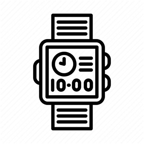 Time Line Comp Clock Date Wrist Watch Device Icon Download On Iconfinder