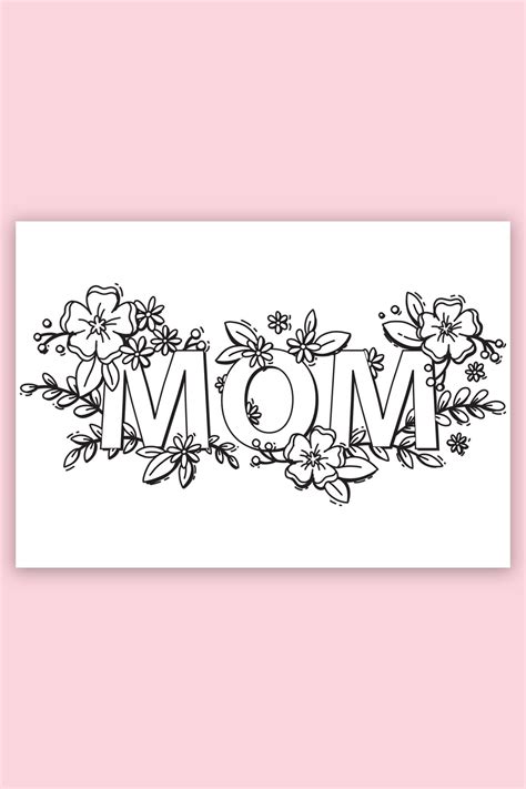 Free Printable Mothers Day Cards To Color Example 9 Mom Envy