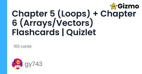 Chapter 5 Loops Chapter 6 Arraysvectors Flashcards