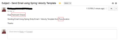 spring email template example send email using spring and velocity