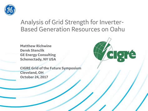 Pdf Analysis Of Grid Strength For Inverter Based … Of Grid Strength