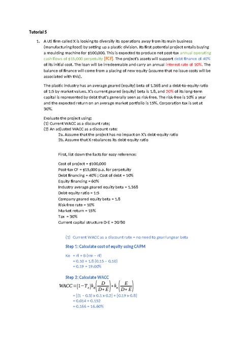 tutorial 5 answers tutorial 5 questions tutorial questions and answers