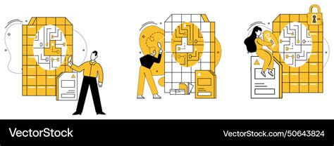 Data Storage The Concept Royalty Free Vector Image