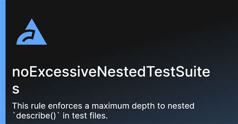noexcessivenestedtestsuites biome中文文档 biome中文网