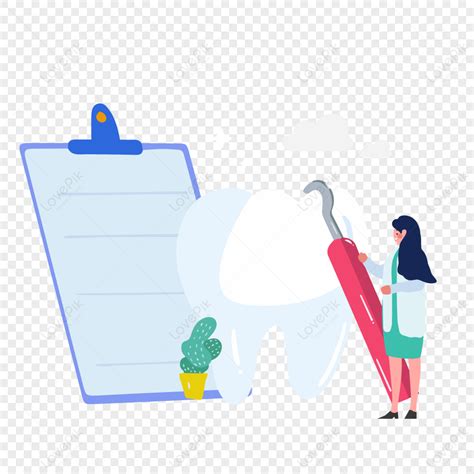 손으로 그린 치과 건강 치료 그림정보분석 Png 일러스트 무료 다운로드 Lovepik