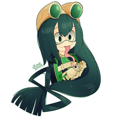 Tsuyu Drawing By Me R Bokunoheroacademia