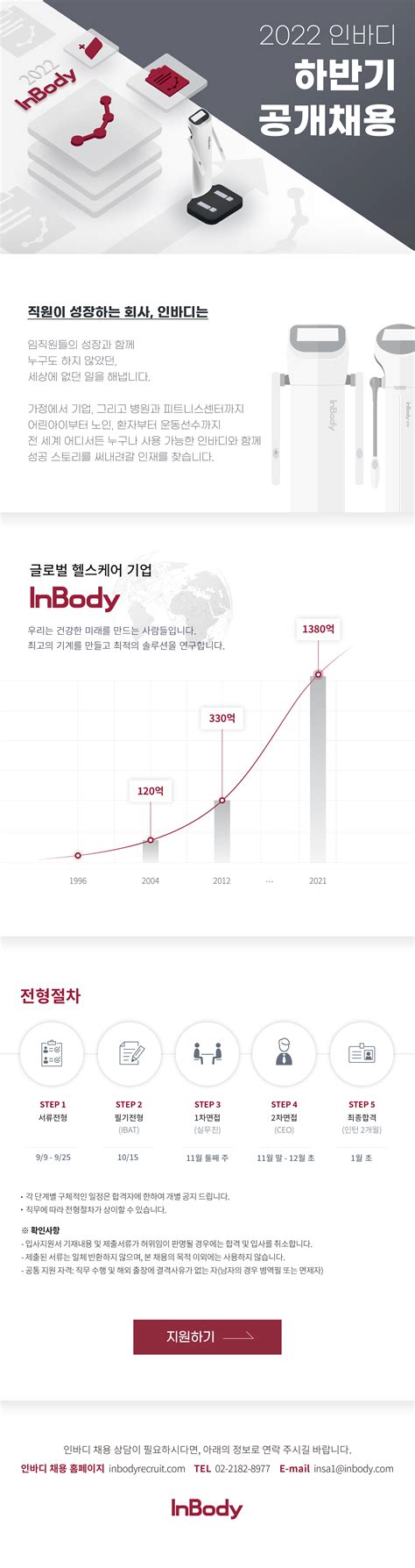 인바디 채용공고 2022 Inbody 하반기 신입 공개 채용 2022년 채용
